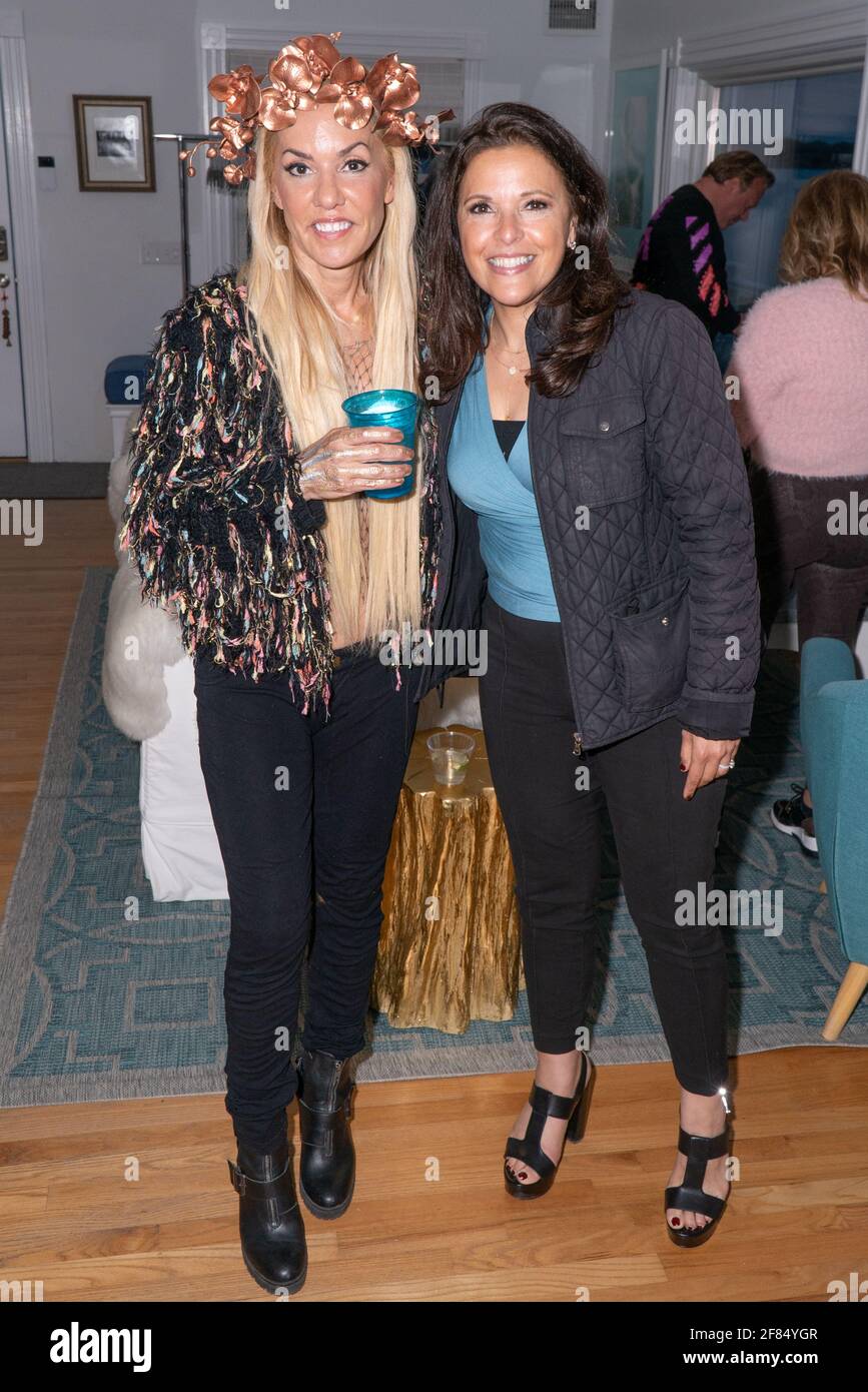 Luciana Pampalone and Mercedes Colwin attend Artist Luciana Pampalone ...