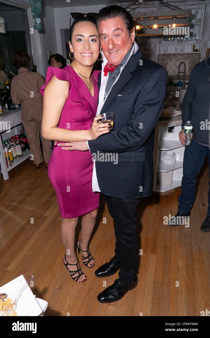 Lenn Montano and Irwin Mensch attend Artist Luciana Pampalone Vax ...