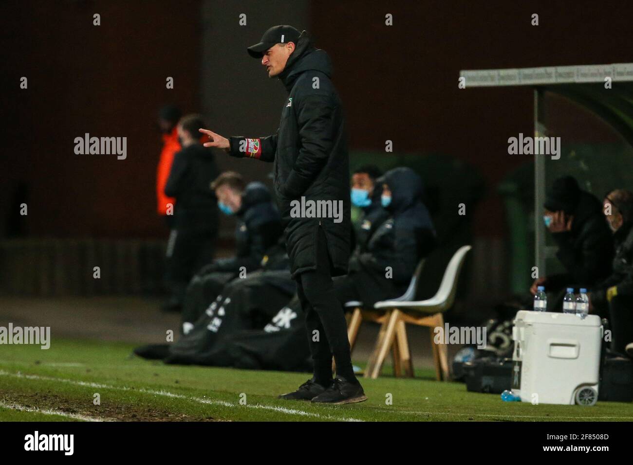 ANTWERPEN, BELGIUM - APRIL 11: coach Alexander Blessen of KV Oostende ...