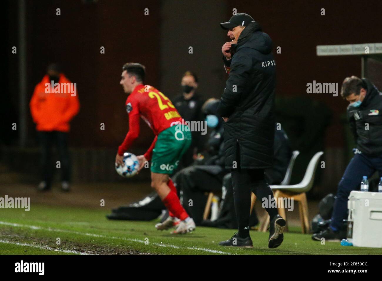 ANTWERPEN, BELGIUM - APRIL 11: coach Alexander Blessen of KV Oostende ...