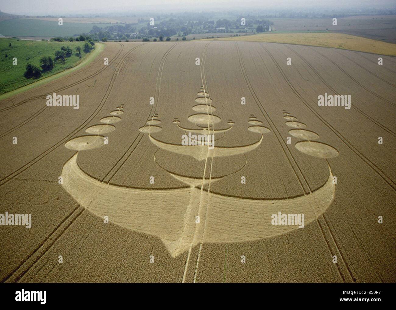 ERIC BECKJORDS BINARY MESSAGE, 20 FEET LONG, AT WEST KENNET LONGBARROW ...