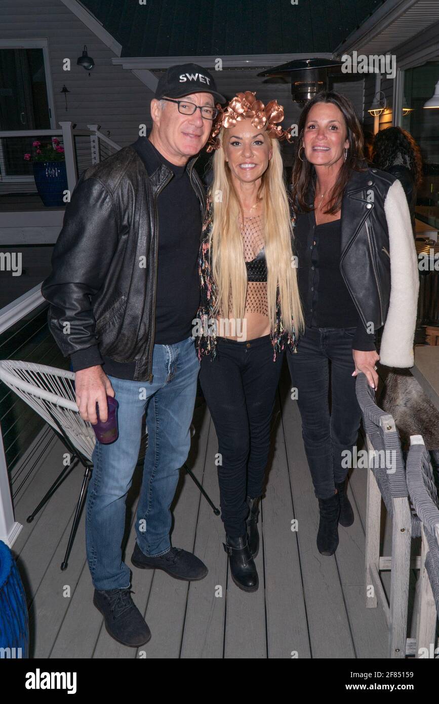 Keith Lippert, Luciana Pampalone and Connie Ventura-Lippert attend ...