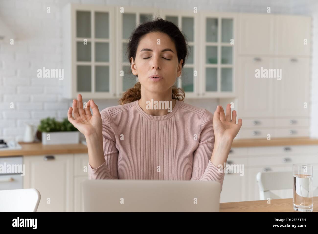 Sit and relax eyes closed hi-res stock photography and images - Alamy