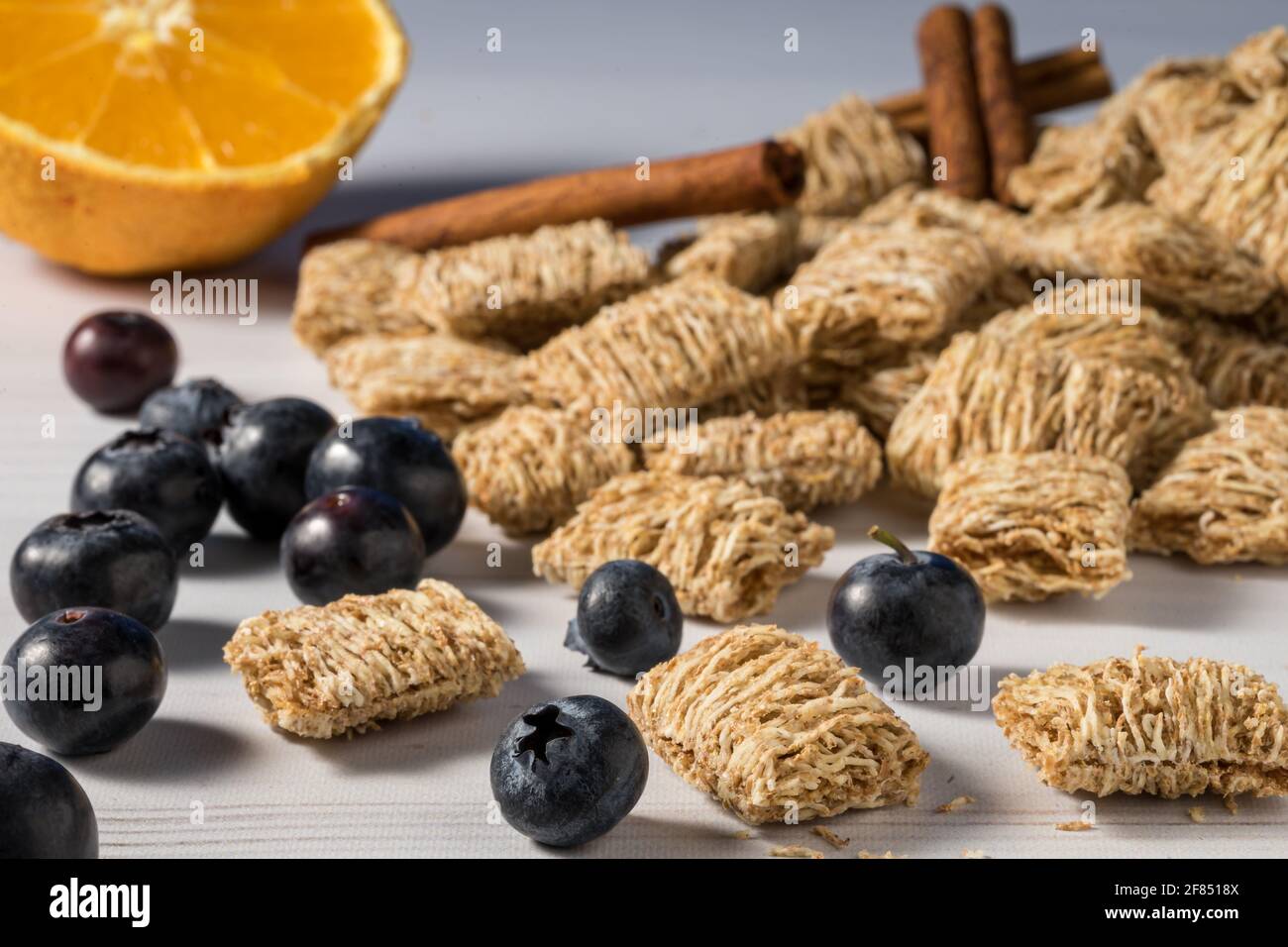 Shredded wheat biscuit Stock Photo - Alamy