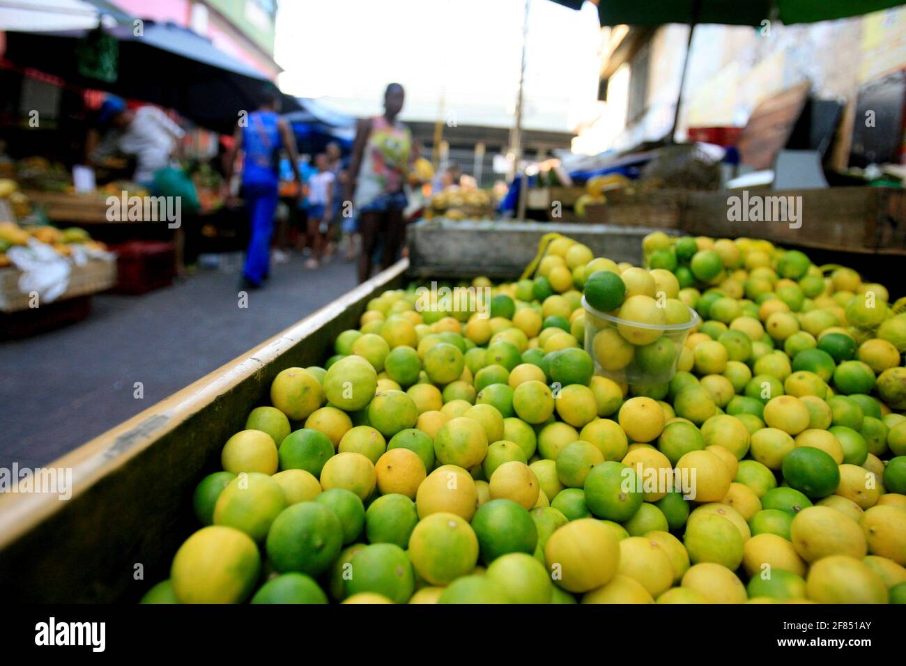 salvador, bahia / brazil - december 27, 2016: Lemons for sale at the ...