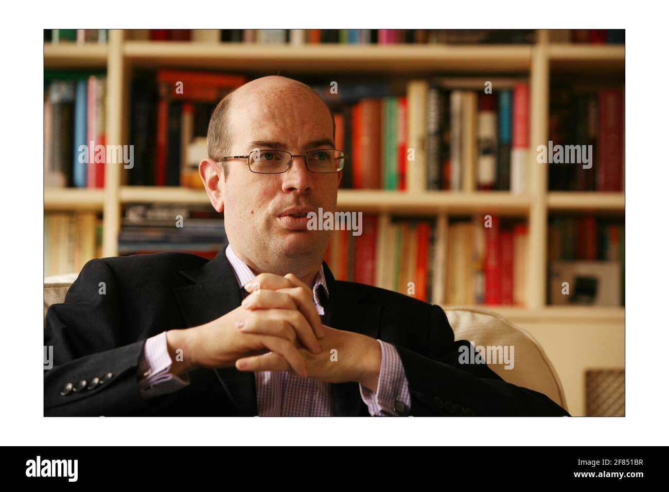 Journalist Andrew Gilligan at his home in SE Londonphotograph by David ...