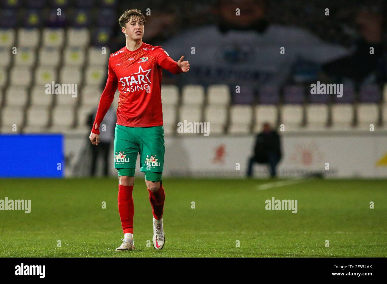 ANTWERPEN, BELGIUM - APRIL 11: Jack Hendry of KV Oostende during the ...