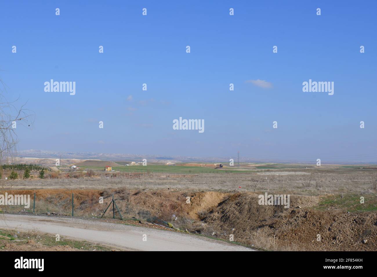 Landscape view unpaved road hi-res stock photography and images - Alamy