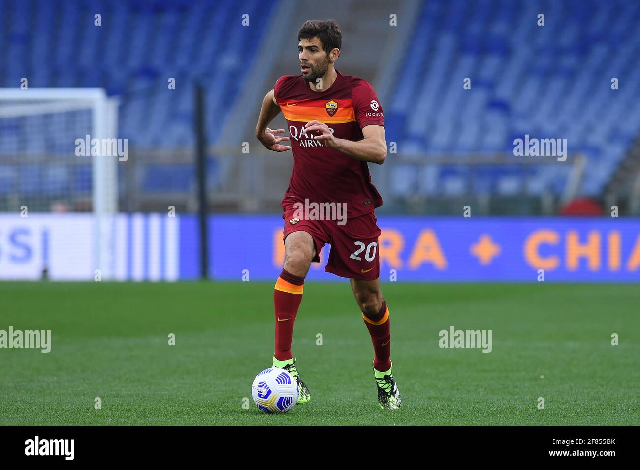 Rome, Lazio. 11th Apr, 2021. Federico Fazio of Roma during the Italian ...