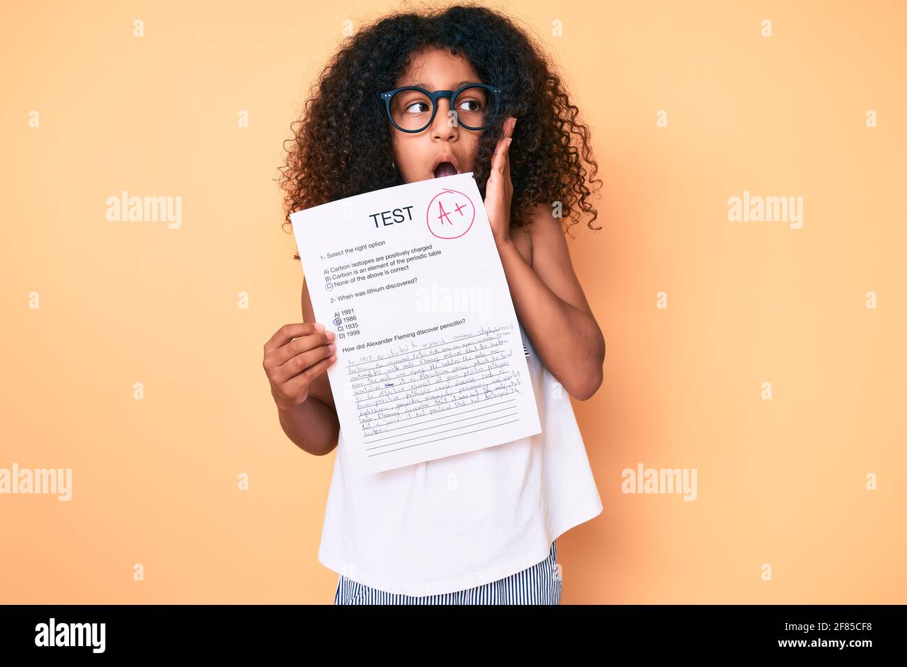 Kid nervous test school hi-res stock photography and images - Alamy