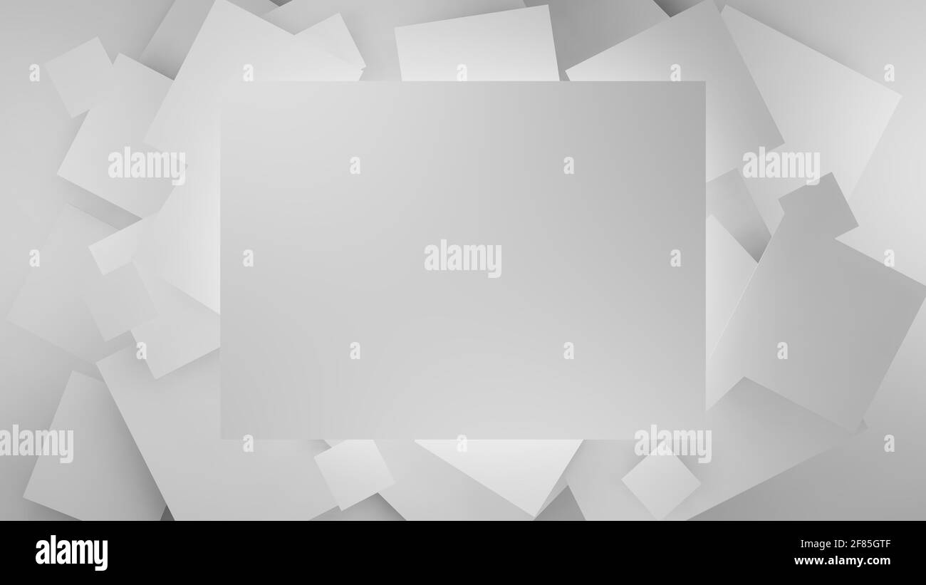 Minimal background with space for text. 3D Illustration Stock Photo - Alamy