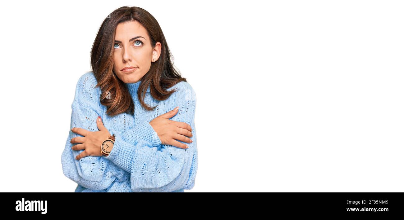 Freezing woman Cut Out Stock Images & Pictures - Alamy