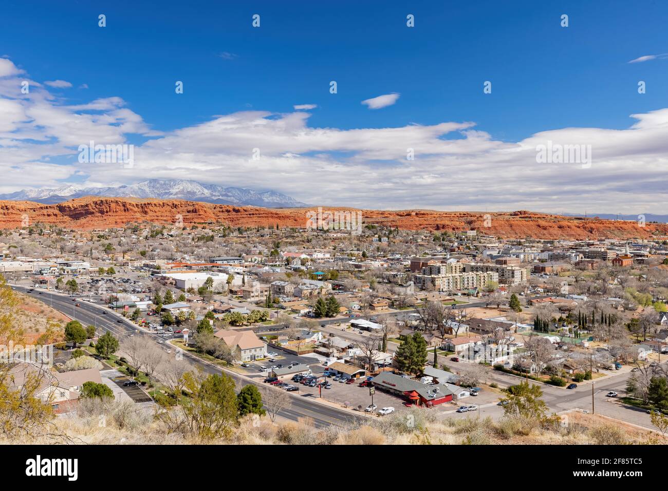 Aerial view of the cityscape of St George at Utah Stock Photo - Alamy