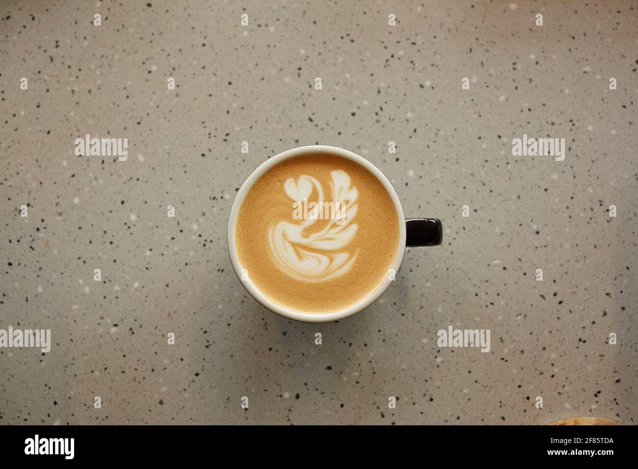 Top down view cappuccino hi-res stock photography and images - Alamy
