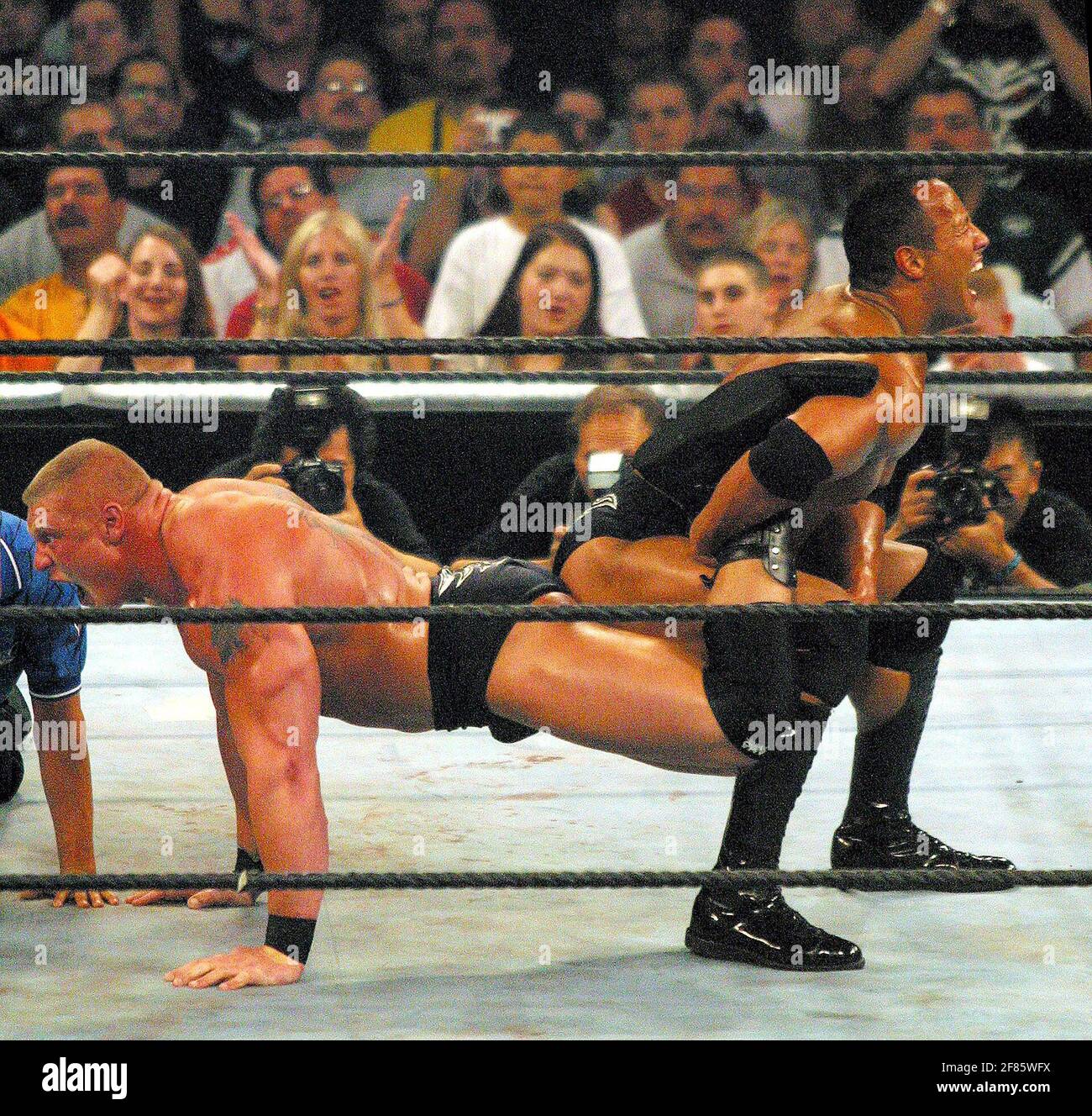 Brock Lesnar And The Rock Friends