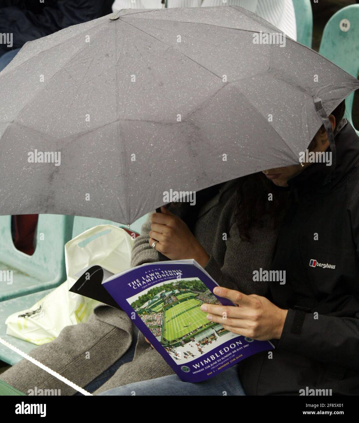 Wimbledon 2007.....Day 1 of wimbledon and play is held up by rain. pic ...