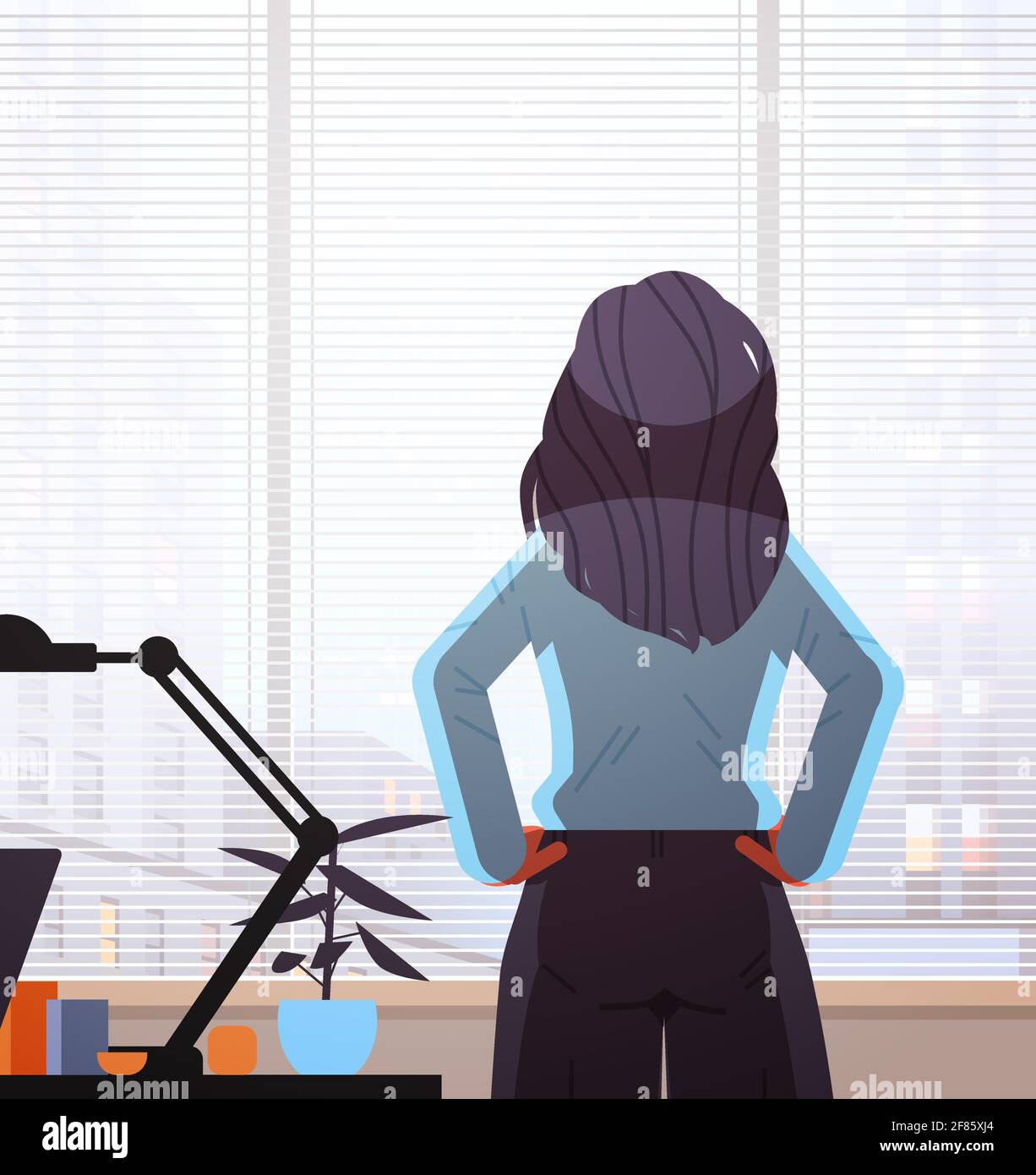 Lamp through window Stock Vector Images - Alamy