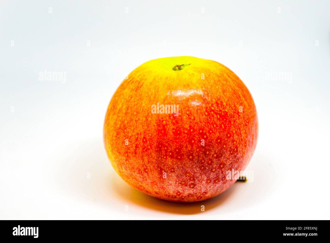 red apple on white background Stock Photo - Alamy