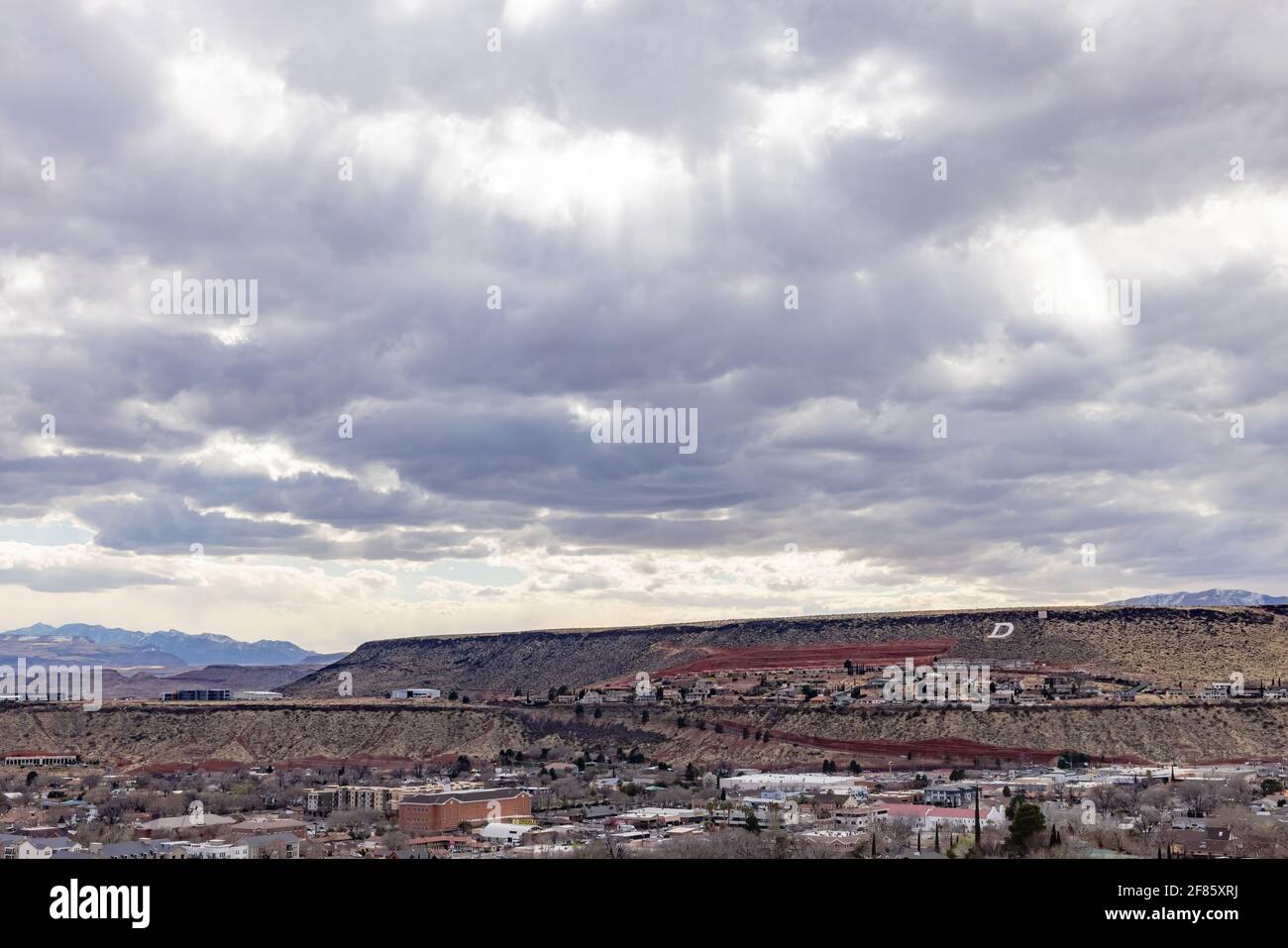Aerial view of the cityscape of St George at Utah Stock Photo - Alamy