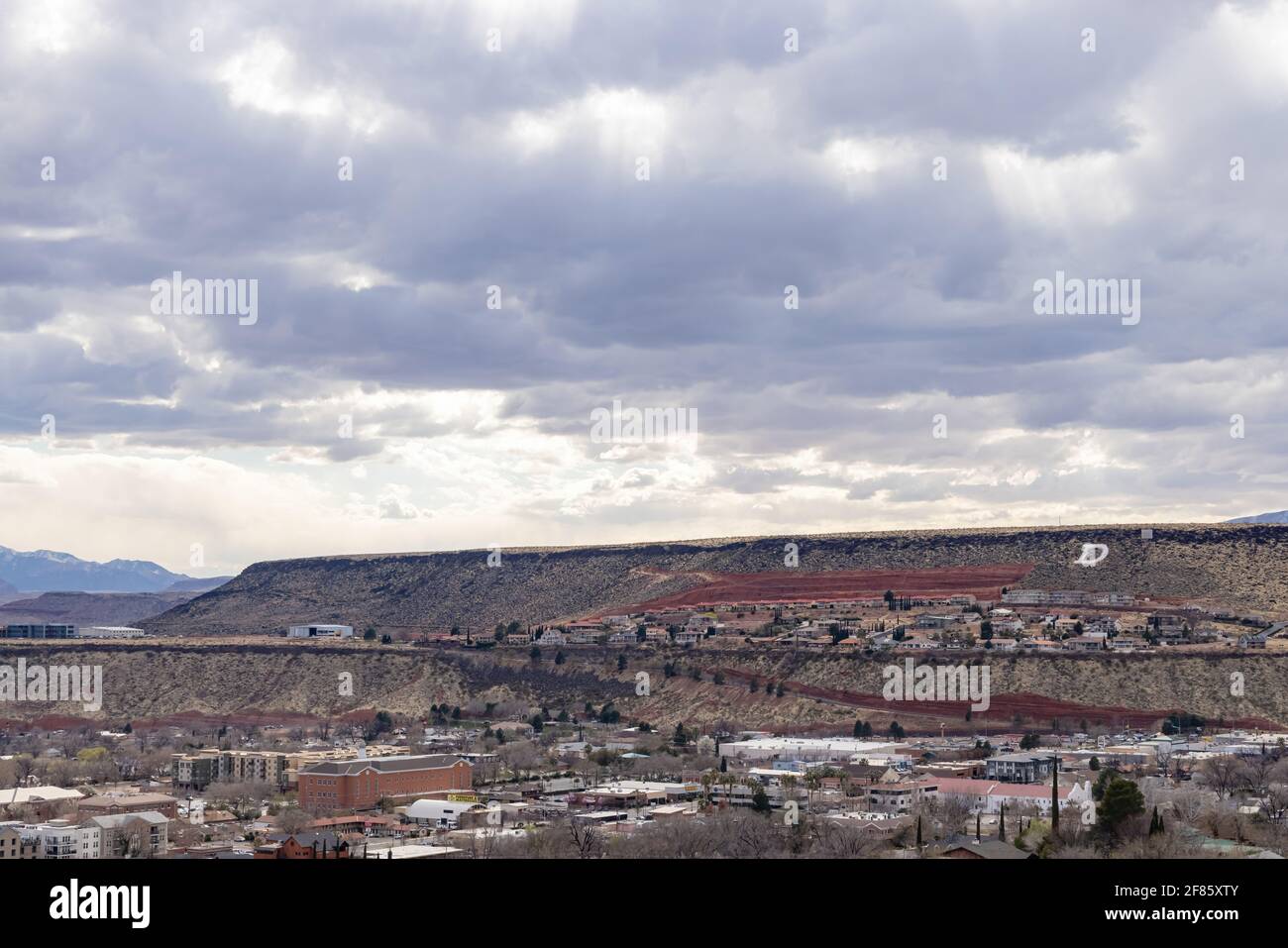 Aerial view of the cityscape of St George at Utah Stock Photo - Alamy