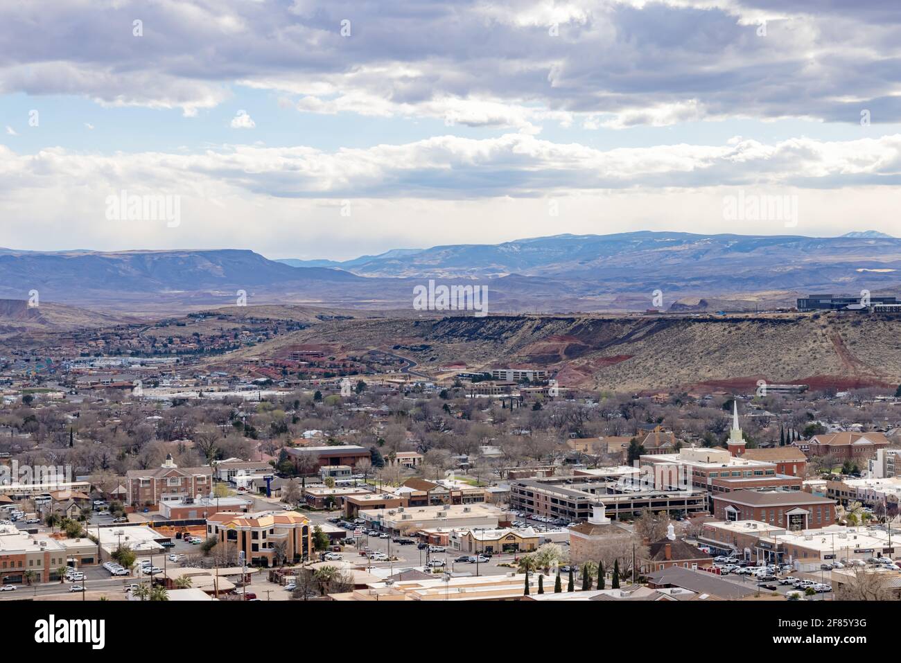Aerial view of the cityscape of St George at Utah Stock Photo - Alamy