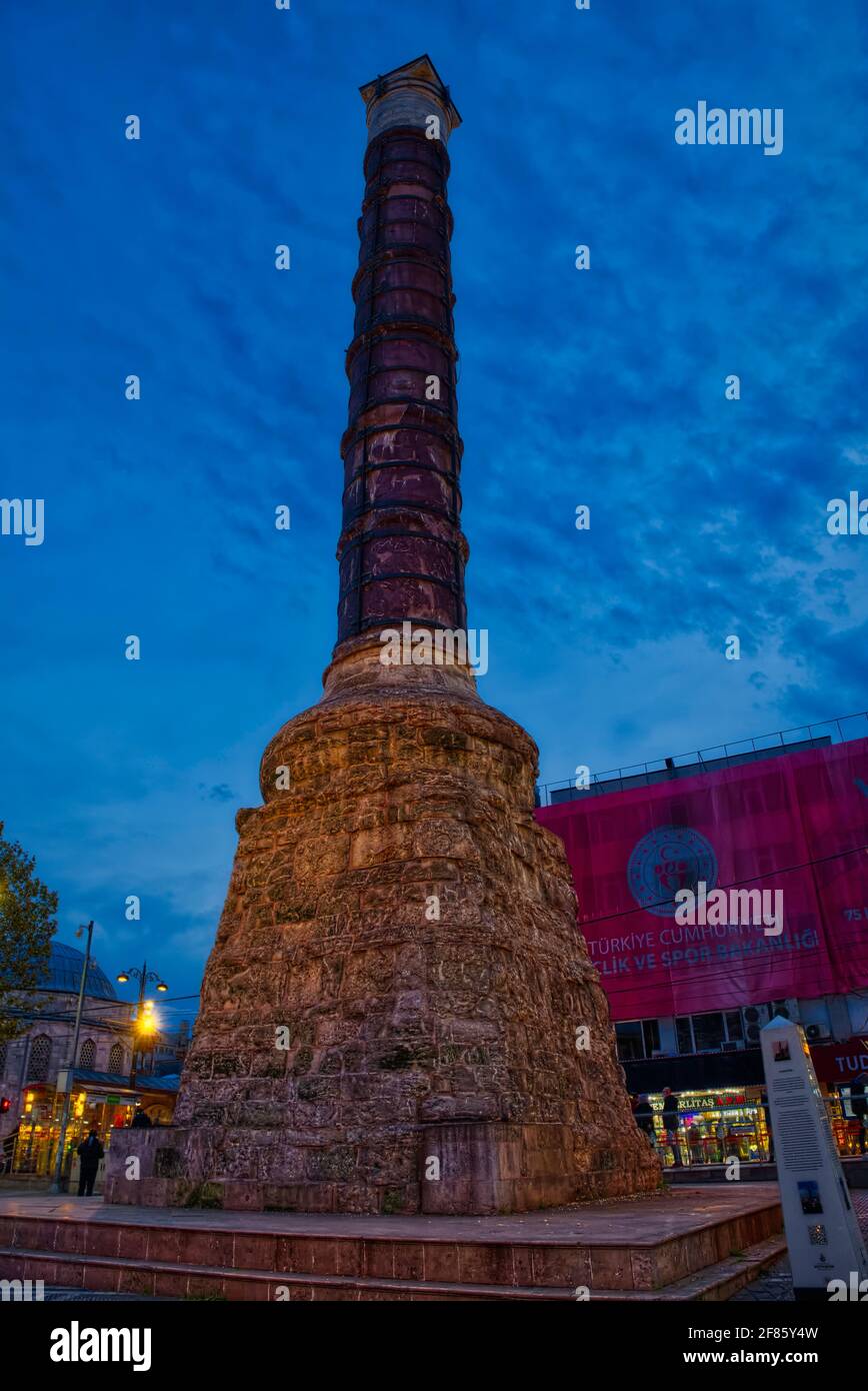The Column of Constantine is a Roman monumental column built for Roman ...