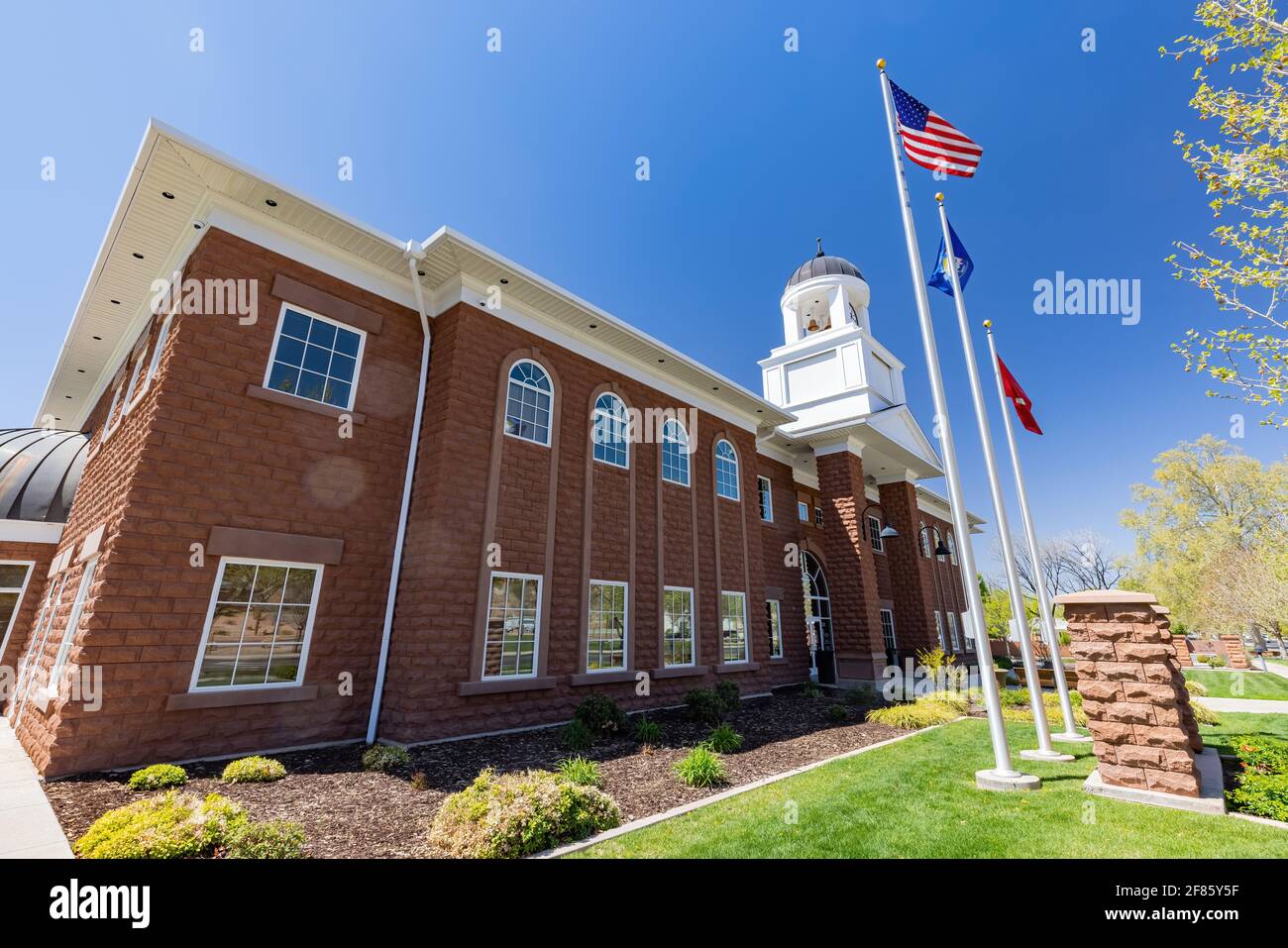 Exterior view of the Santa Clara City Office at Utah, USA Stock Photo ...