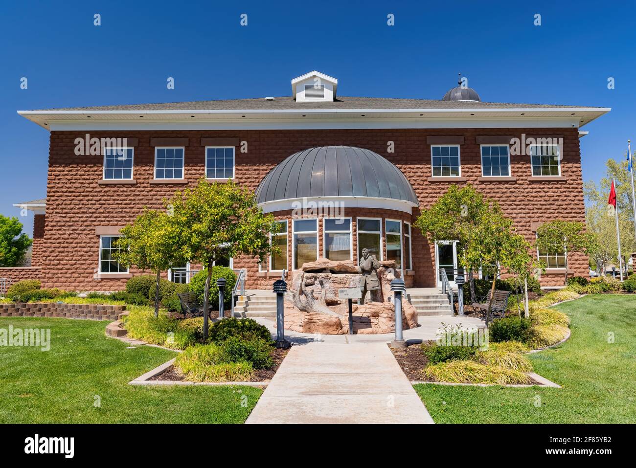 Exterior view of the Santa Clara City Office at Utah, USA Stock Photo ...
