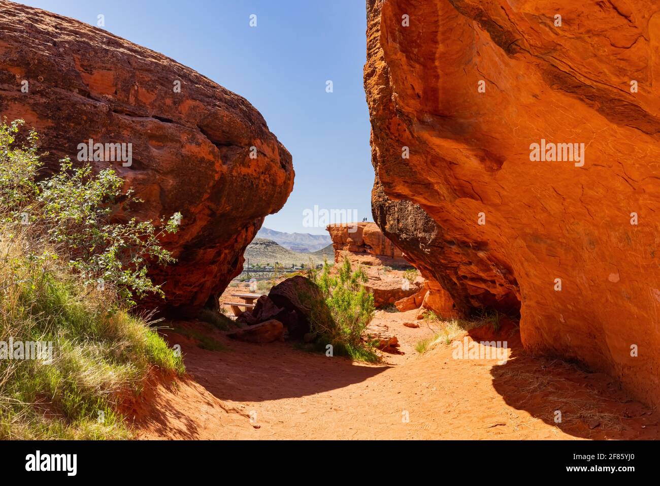 Nature landscape around the Pioneer Park at St George, Utah, USA Stock ...