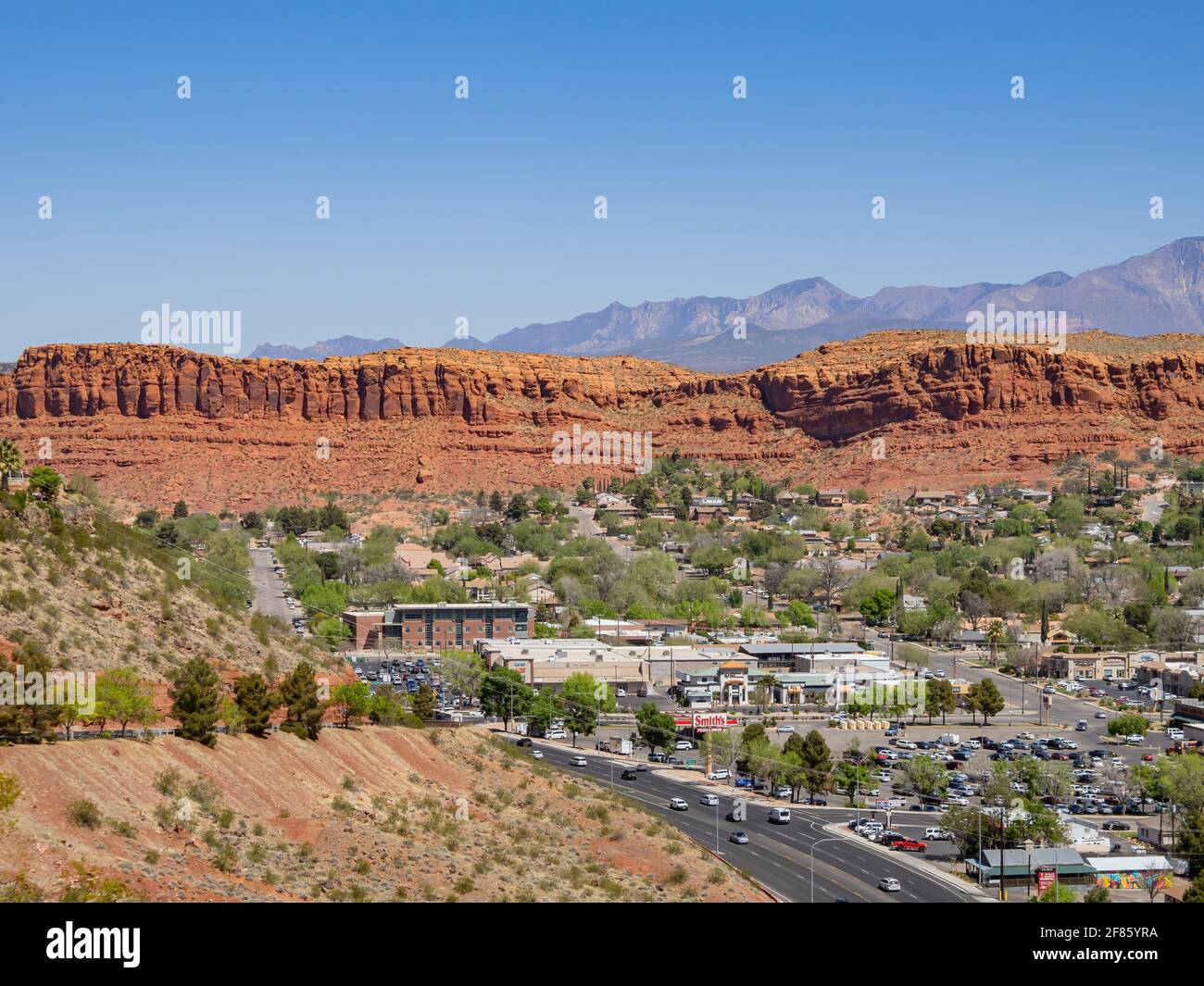 Aerial view of the cityscape of St George at Utah, USA Stock Photo - Alamy