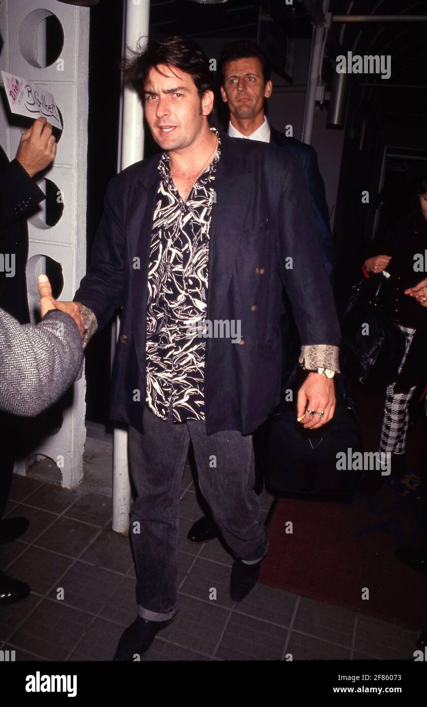 Charlie Sheen Circa 1990s Credit: Ralph Dominguez/MediaPunch Stock ...