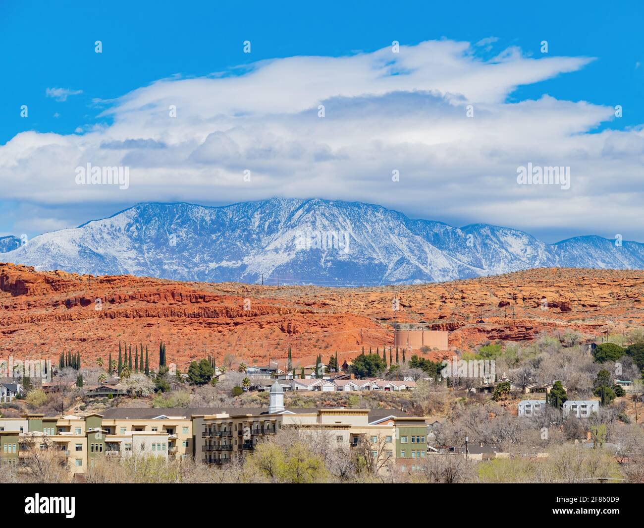Aerial view of the cityscape of St George at Utah Stock Photo - Alamy
