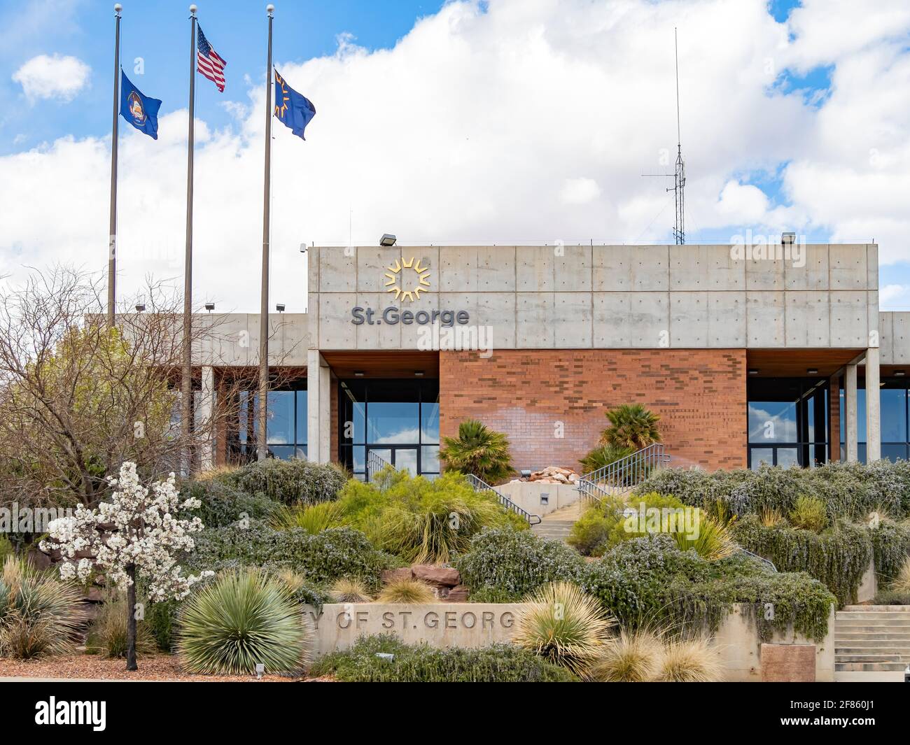 Exterior view of the St George City Hall at Utah, USA Stock Photo - Alamy
