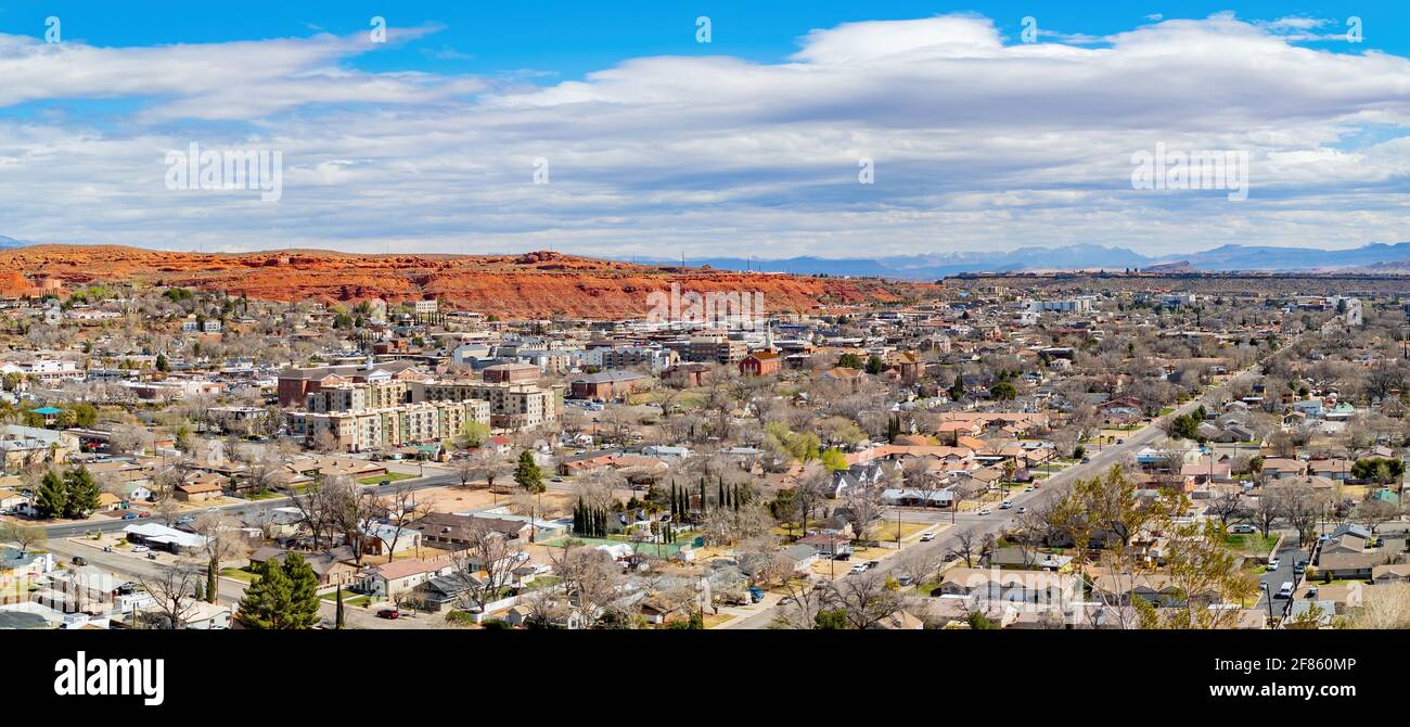 Aerial view of the cityscape of St George at Utah Stock Photo - Alamy