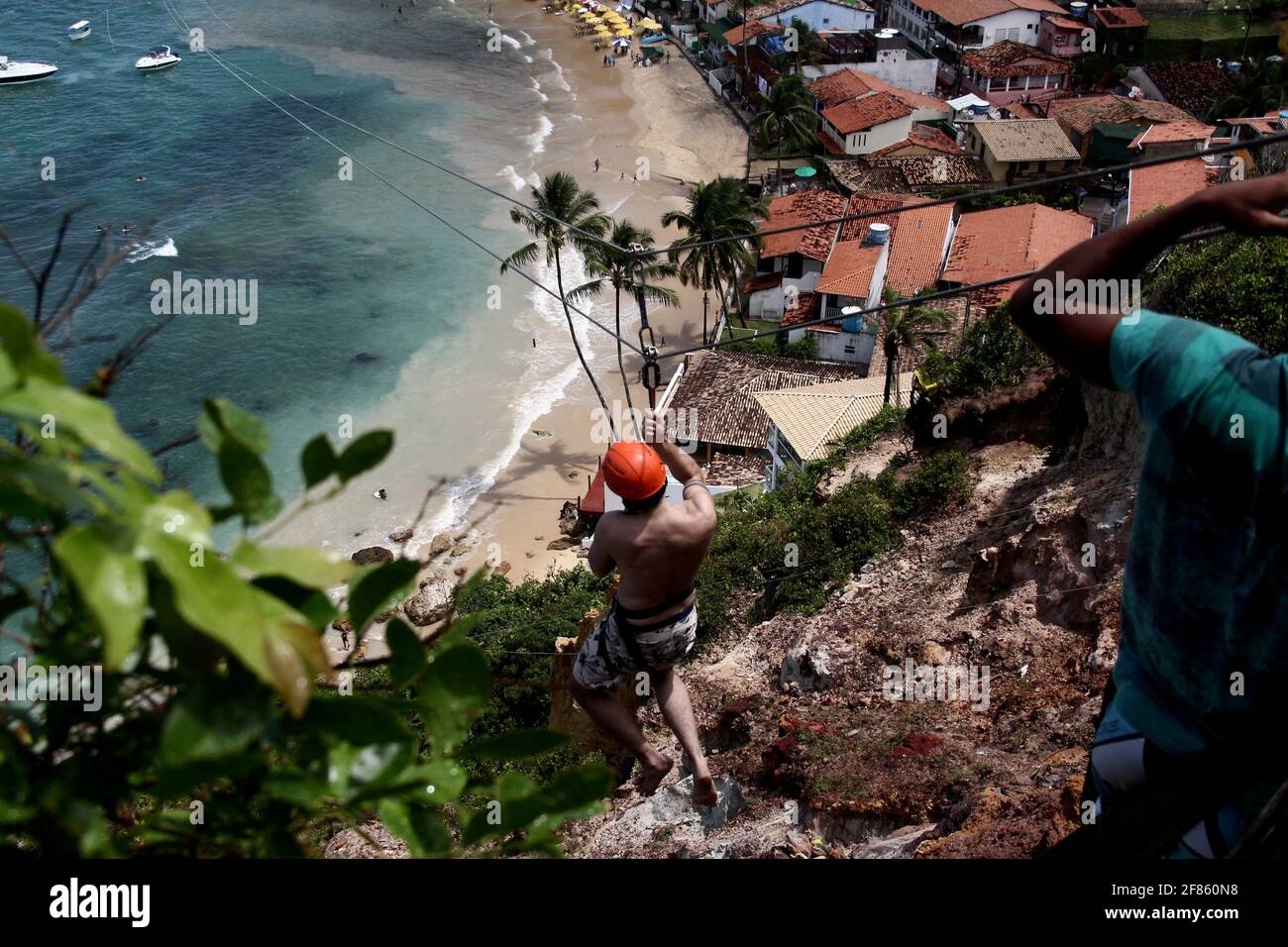 cairu, bahia / brazil - novembro 14, 2013: Tourist enjoy the look ...