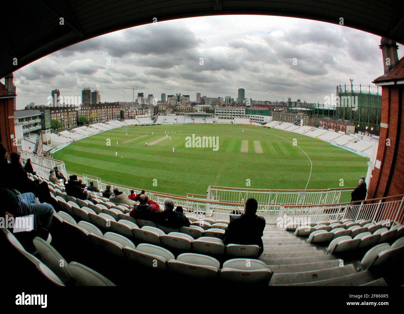 START OF THE COUNTY CRICKET SEASON SURREY V KENT AT THE OVAL Stock ...