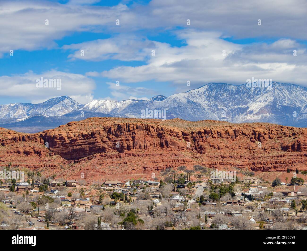 Aerial view of the cityscape of St George at Utah Stock Photo - Alamy