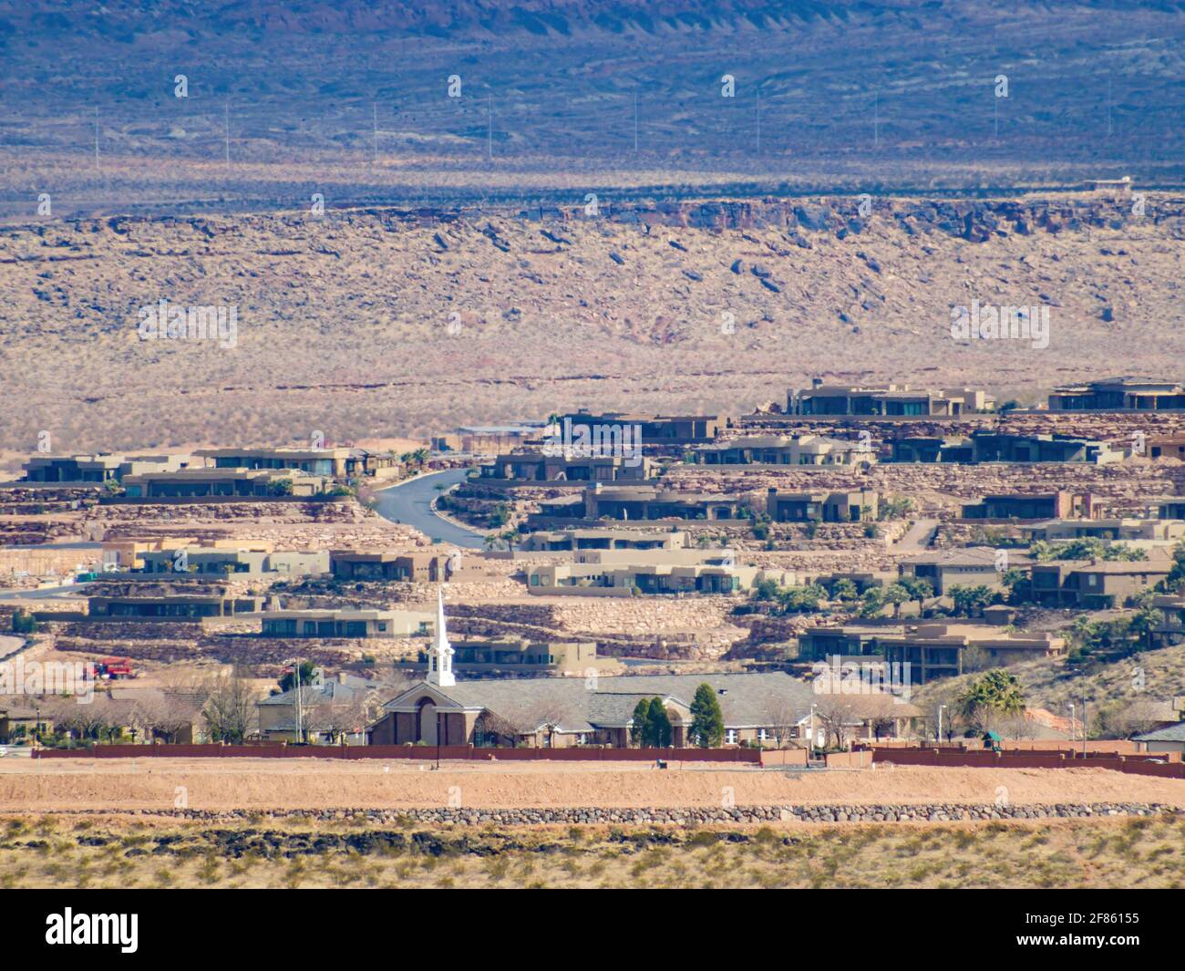 Aerial view of the cityscape of St George at Utah Stock Photo - Alamy