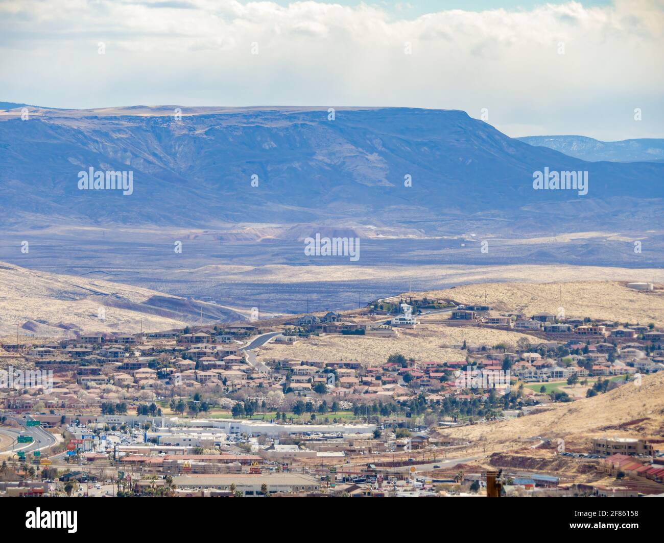 Aerial view of the cityscape of St George at Utah Stock Photo - Alamy