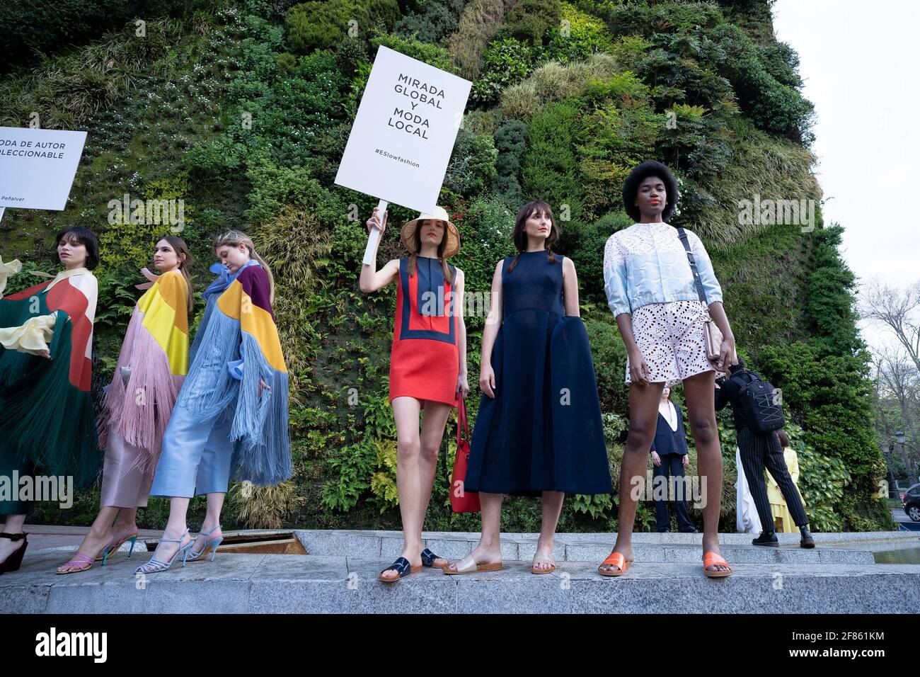 Madrid, Spain. 11th Apr, 2021. Models Attending the "Madrid is Fashion ...