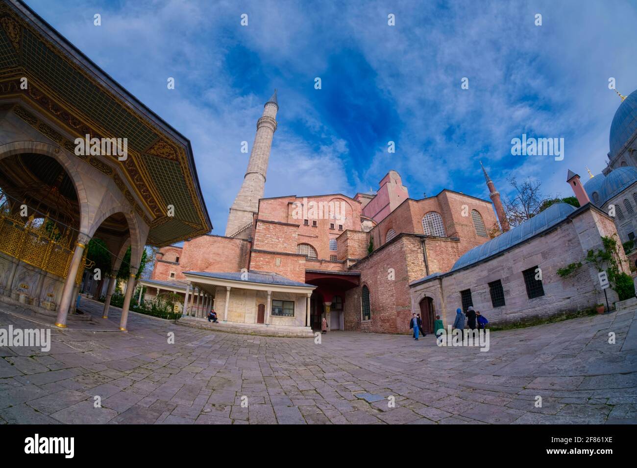 The Hagia Sophia is an enormous architectural marvel in Istanbul ...