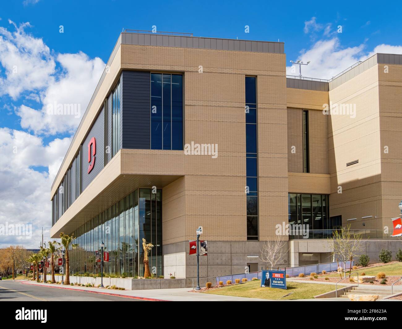 Utah, MAR 15, 2021 - Modern building in the Dixie State University ...