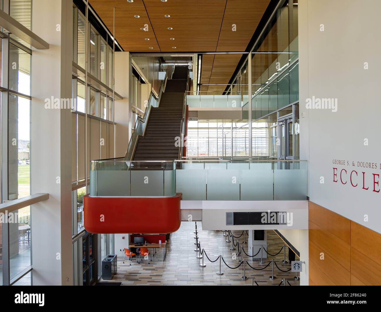 Utah, MAR 15, 2021 - Modern building in the Dixie State University ...