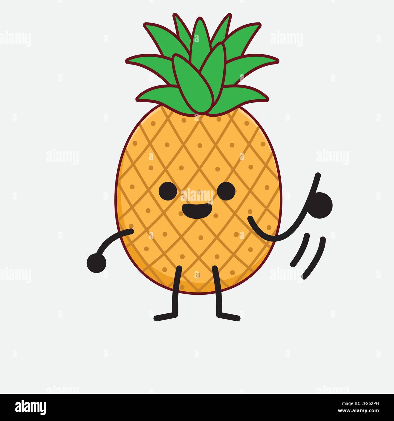 Cartoon Pineapple With Face