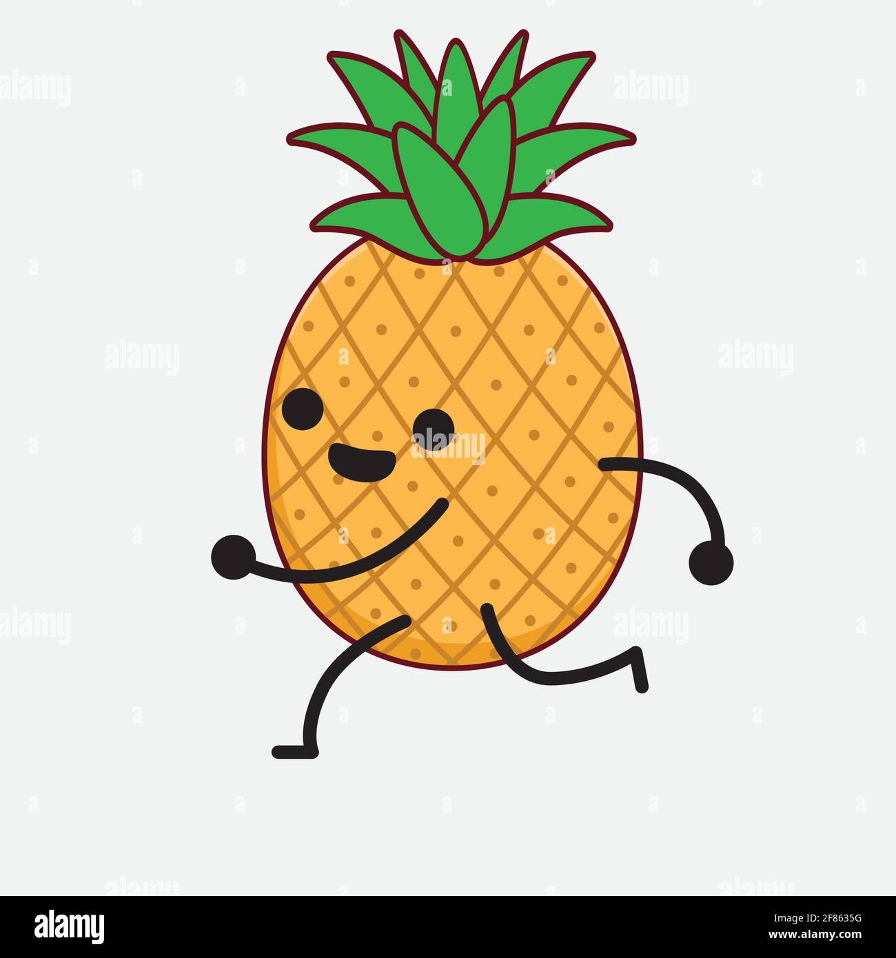 Cartoon Pineapple With Face