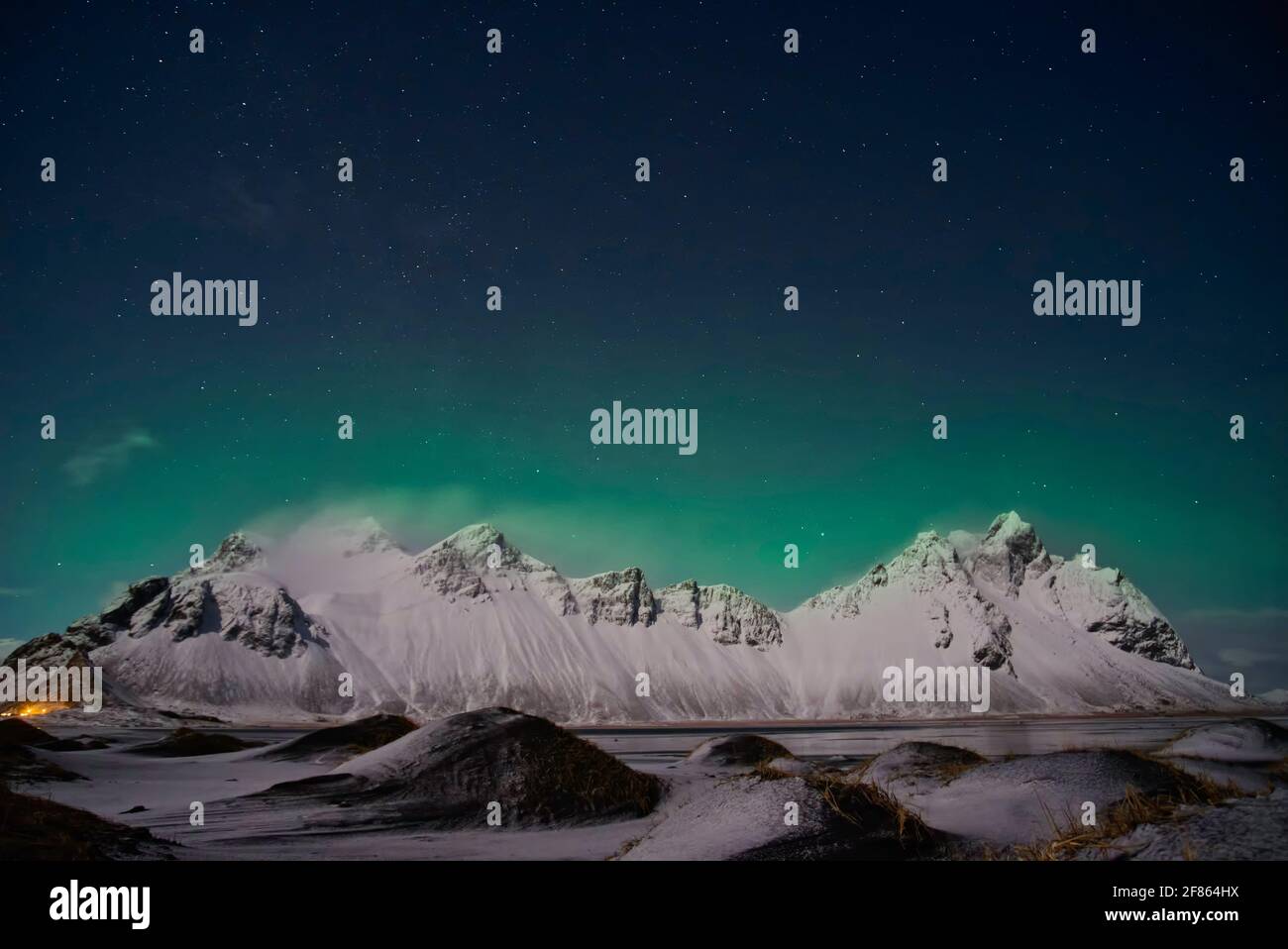 Aurora Borealis at Stokkness, Iceland Taken at @Iceland Stock Photo - Alamy