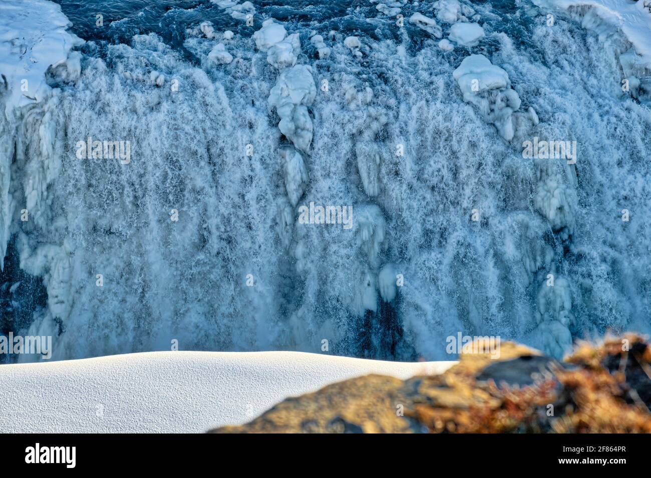 In winter the view is spectacular when the waterfall freezes over into ...