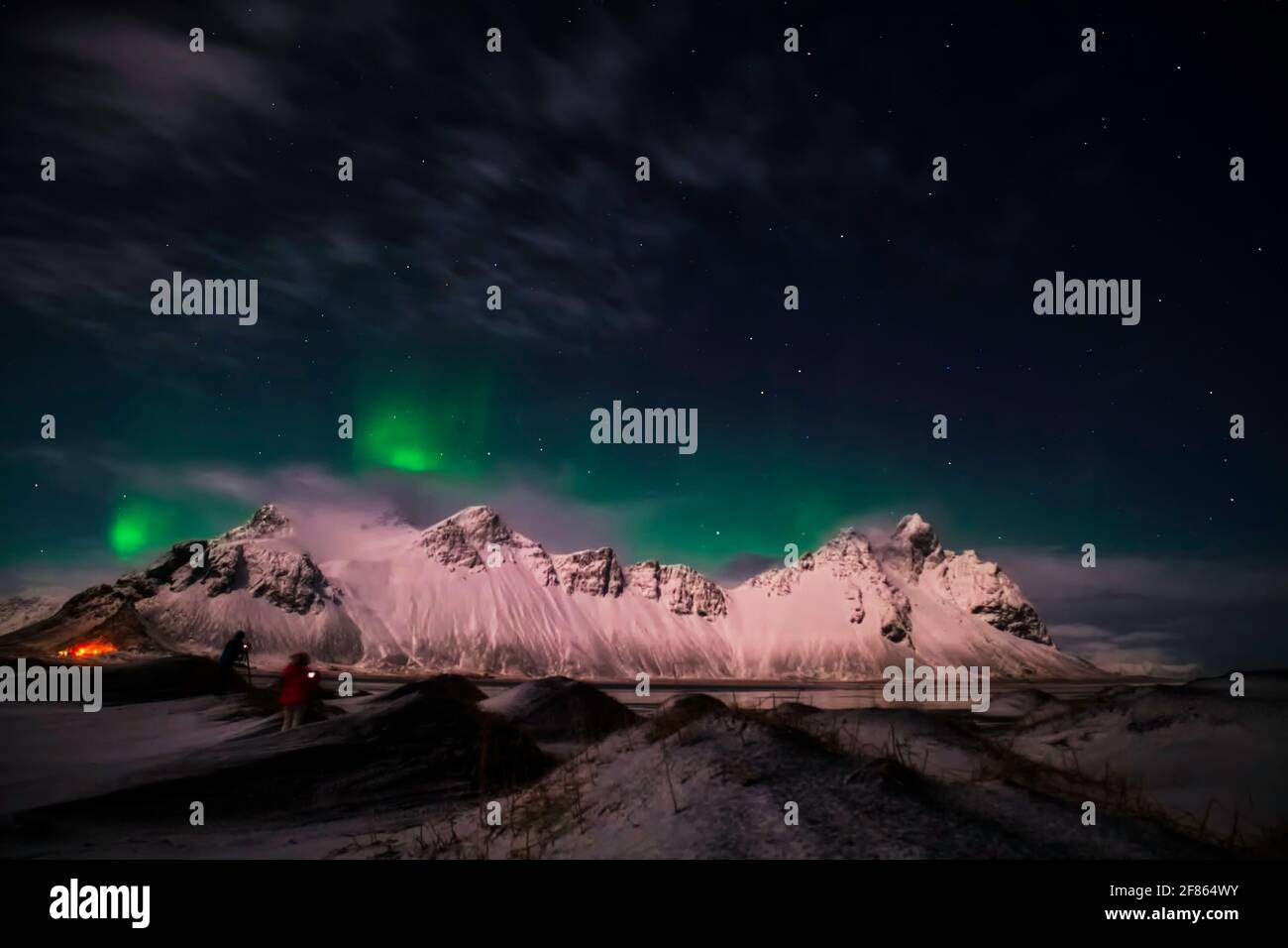 Aurora Borealis at Stokness, Iceland Taken at @Iceland Stock Photo - Alamy