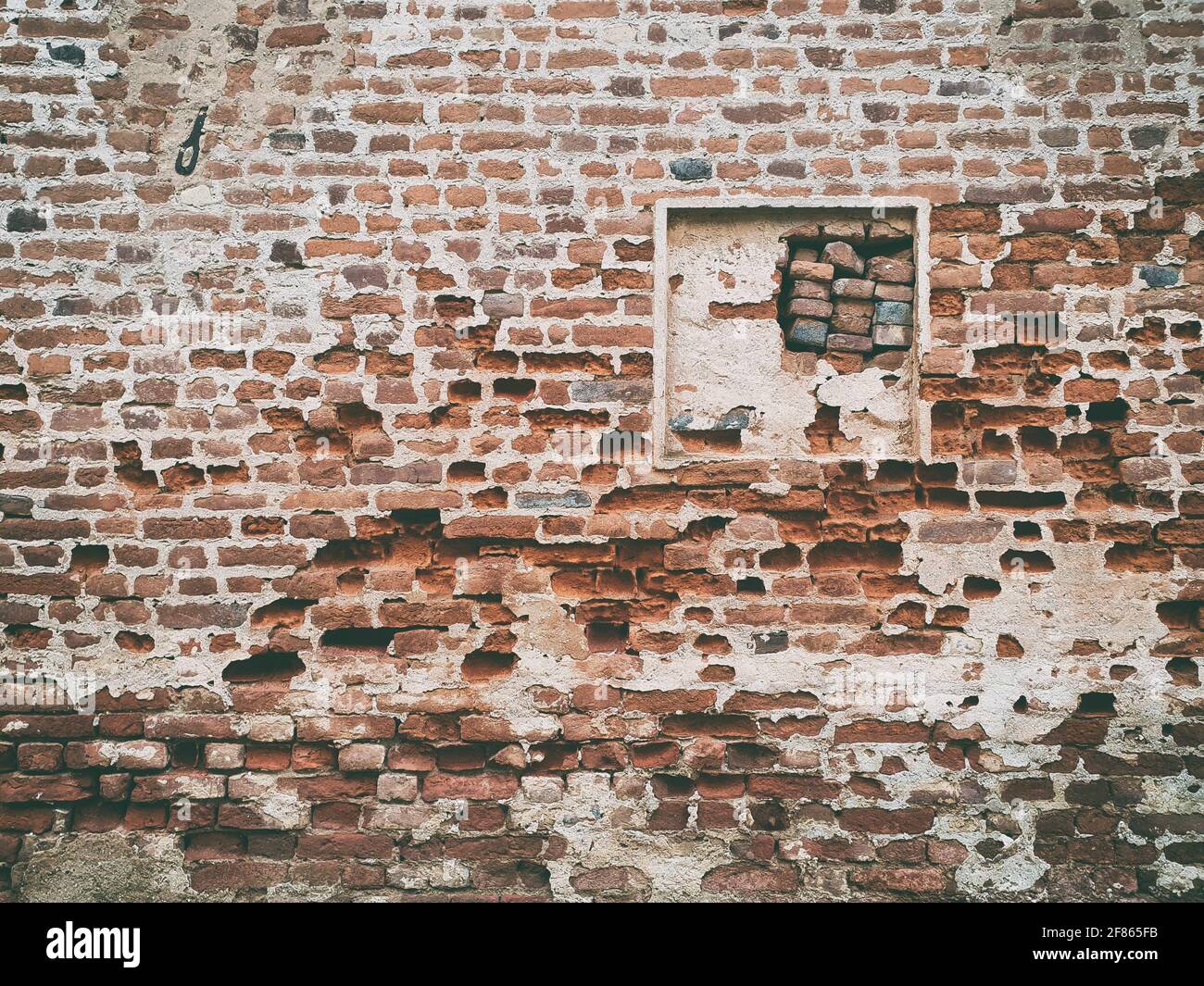 Closeup of an old brick house wall texture Stock Photo - Alamy