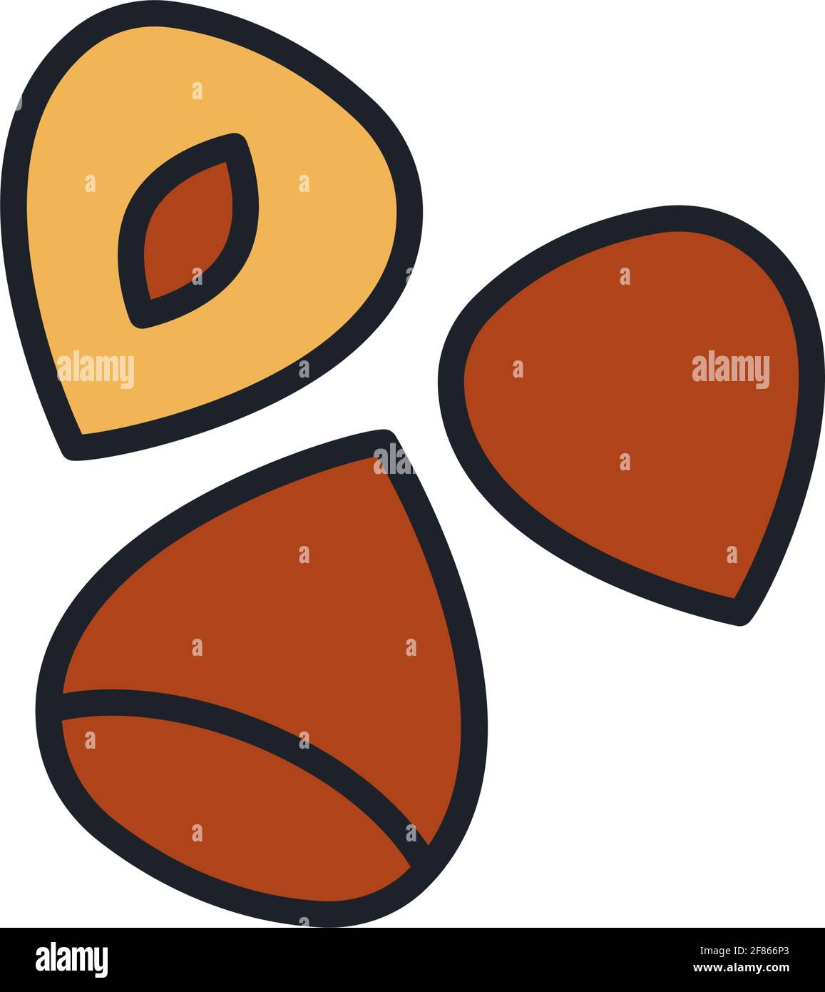 Hazelnut cultivation Stock Vector Images - Alamy